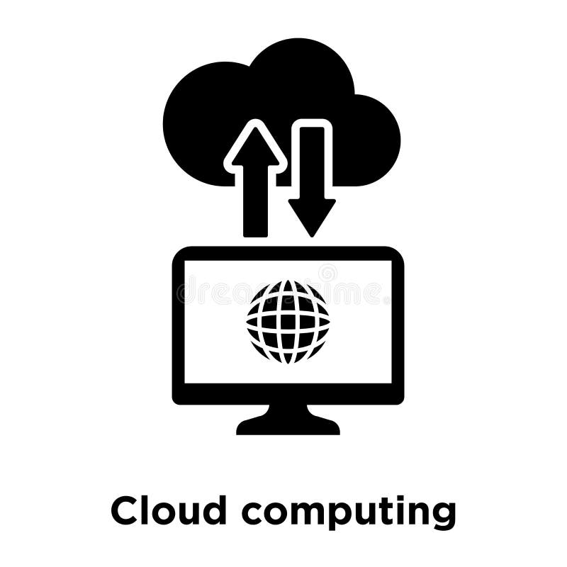 Cloud Computing Icon Vector Isolated on White Background, Logo C Stock ...