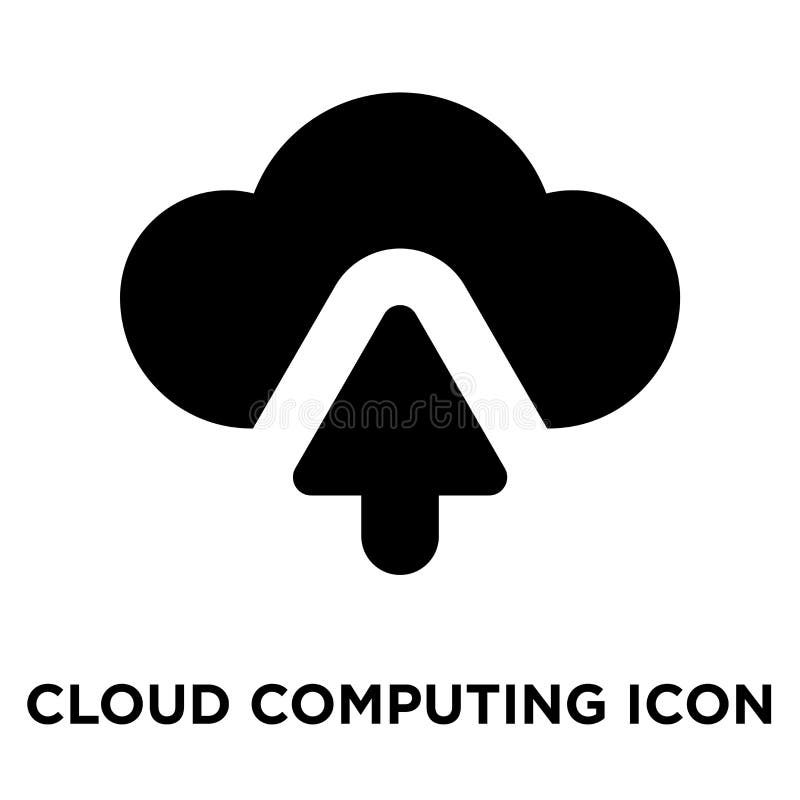 Cloud Computing Icon Vector Isolated on White Background, Logo C Stock ...