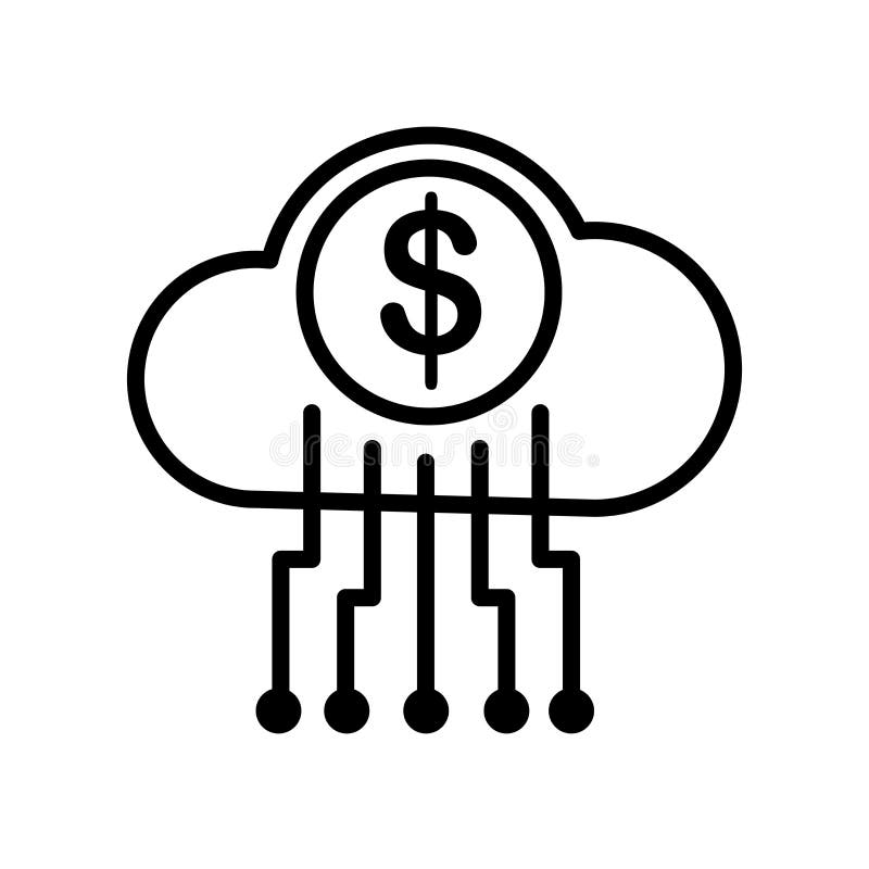 Cloud Computing Icon Vector Isolated on White Background, Cloud Stock Vector - Illustration of ...