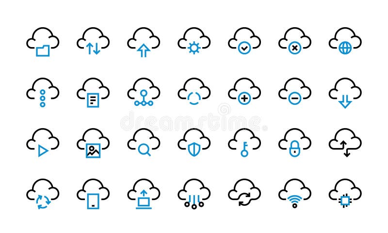 Cloud Computing Icons. Data Transfer Access and Synchronization ... Cloud Computing Icons. Data Transfer Access and Synchronization ...
