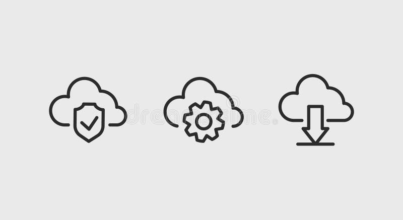 Cloud Computing Icons stock vector. Illustration of service - 328413045