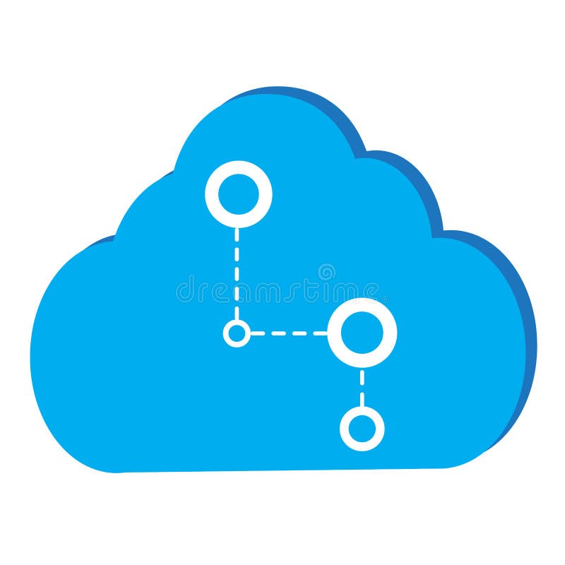 Cloud Computing Illustration Stock Vector - Illustration of cloud ...