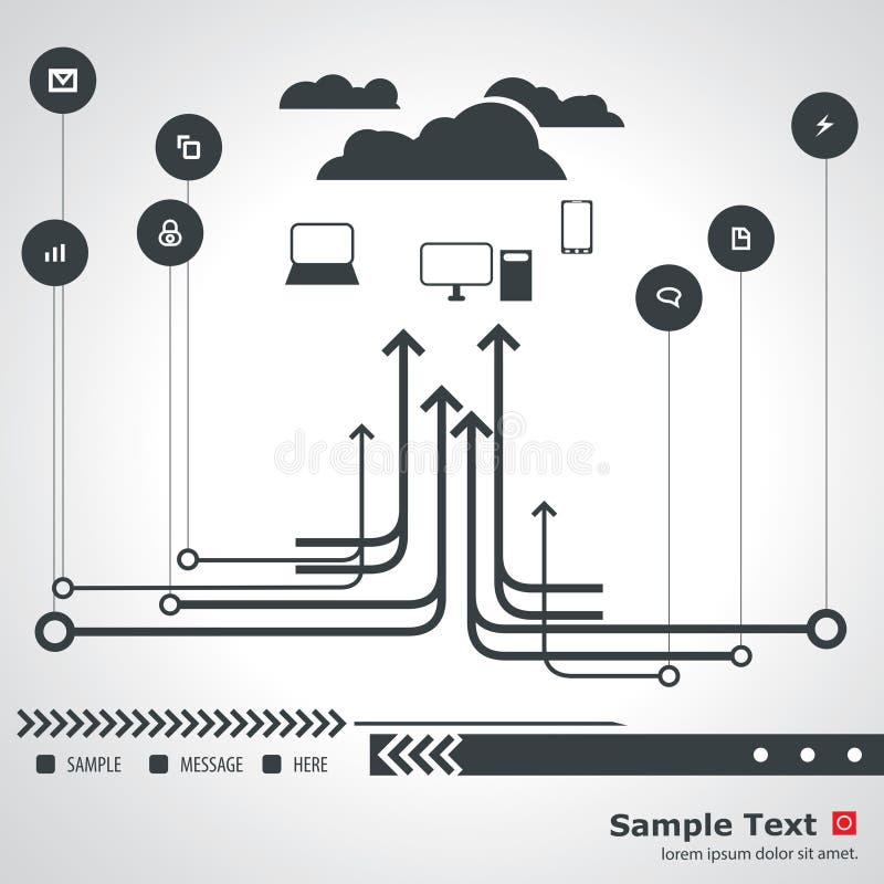 Cloud Computing stock vector. Illustration of data, mobile - 42185400