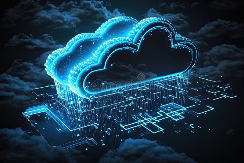 Cloud Computing Industry, Cloud Platform. Fog Computing is an Extension of Cloud Computing. Blue ...