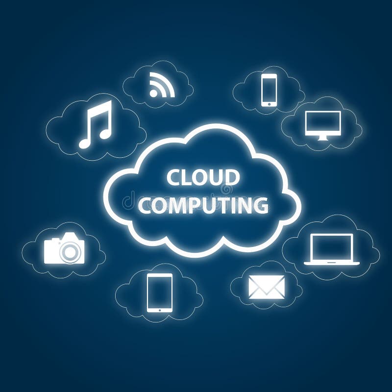 Cloud Computing Infographic Vector Stock Vector - Illustration of ...