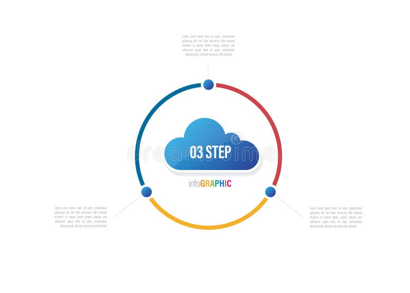 Cloud Computing Infographics. Vector Circle Pie Chart with 3 To 10 ... Cloud Computing Infographics. Vector Circle Pie Chart with 3 To 10 ...