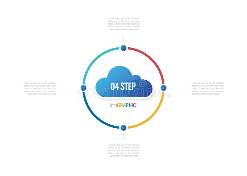Cloud Computing Infographics. Vector Circle Pie Chart with 3 To 10 ... Cloud Computing Infographics. Vector Circle Pie Chart with 3 To 10 ...