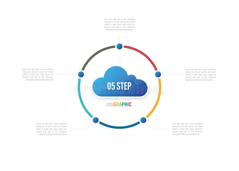 Cloud Computing Infographics. Vector Circle Pie Chart with 3 To 10 ... Cloud Computing Infographics. Vector Circle Pie Chart with 3 To 10 ...