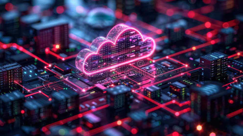 Cloud Computing Infrastructure, Data Centers, Servers, and Networking Equipment Stock ...