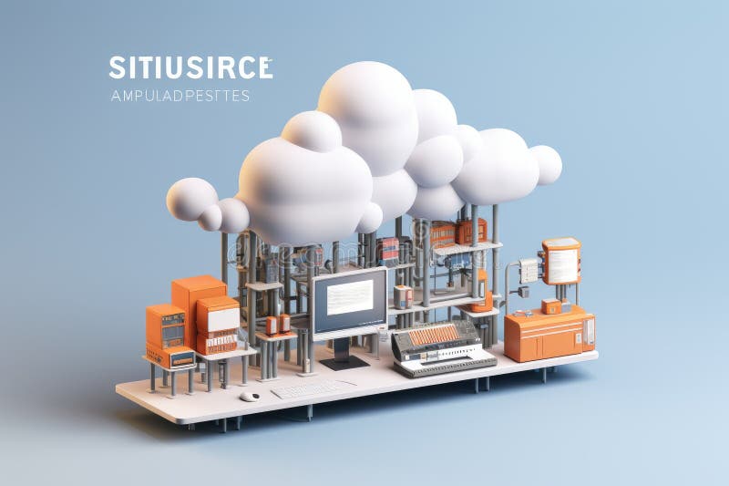 Cloud Computing Infrastructure, High Quality, Simple Resolution, Icons ...