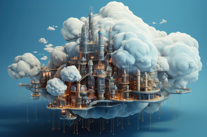 Cloud Computing Infrastructure, High Quality, Simple Resolution, Icons ...