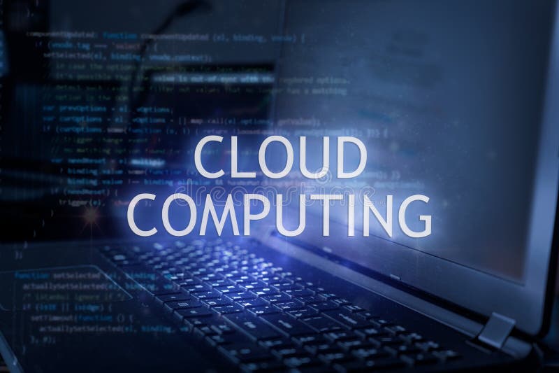 Cloud Computing Inscription Against Laptop and Code Background ... Cloud Computing Inscription Against Laptop and Code Background ...