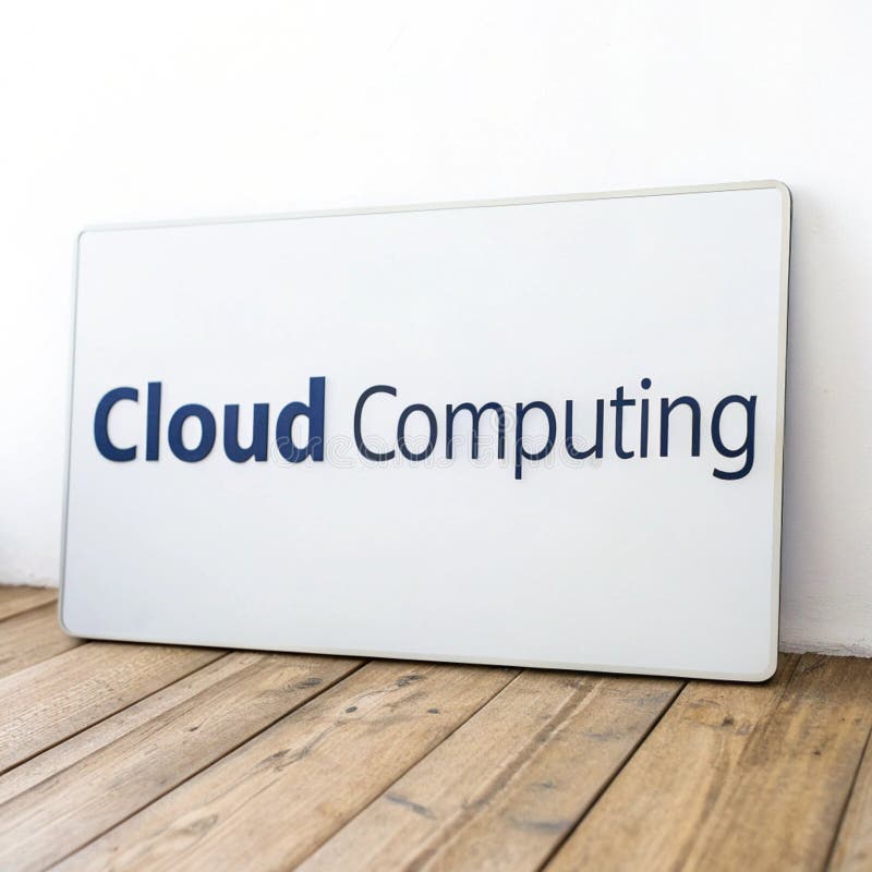 Cloud Computing on Transparent Background Stock Illustration ...