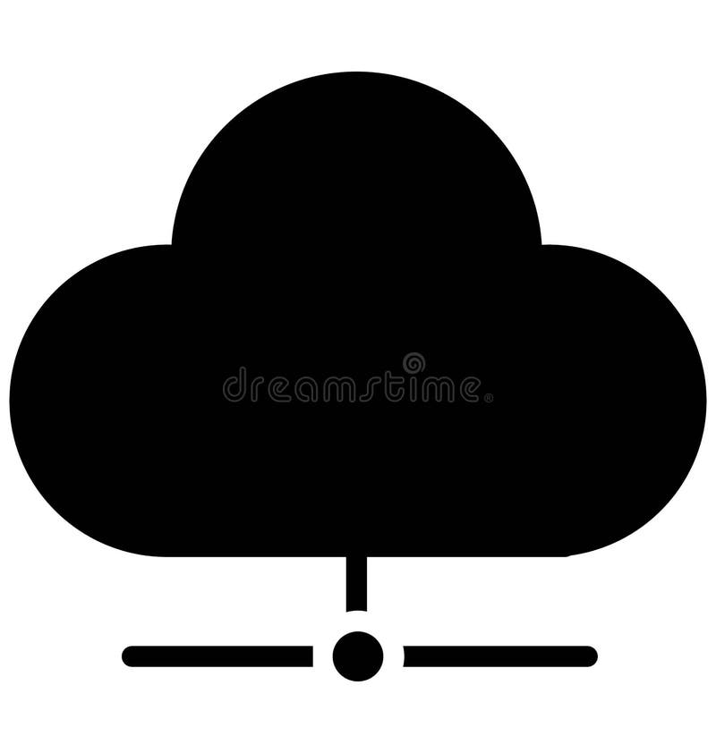Cloud Computing Isolated Vector Icon that Can Be Easily Modified or Edit Cloud Computing ...