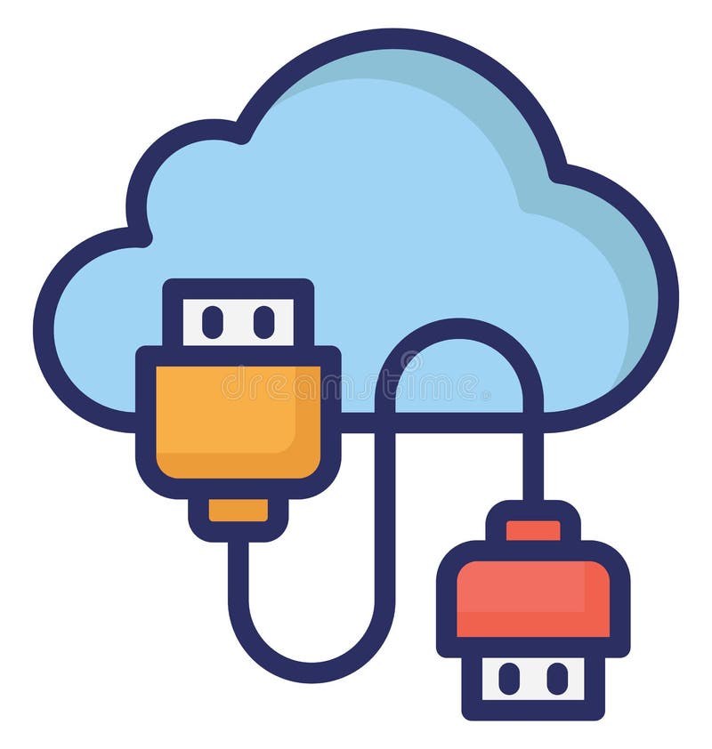 Cloud Computing Isolated Vector Icon that Can Easily Modify or Edit. Stock Vector - Illustration ...