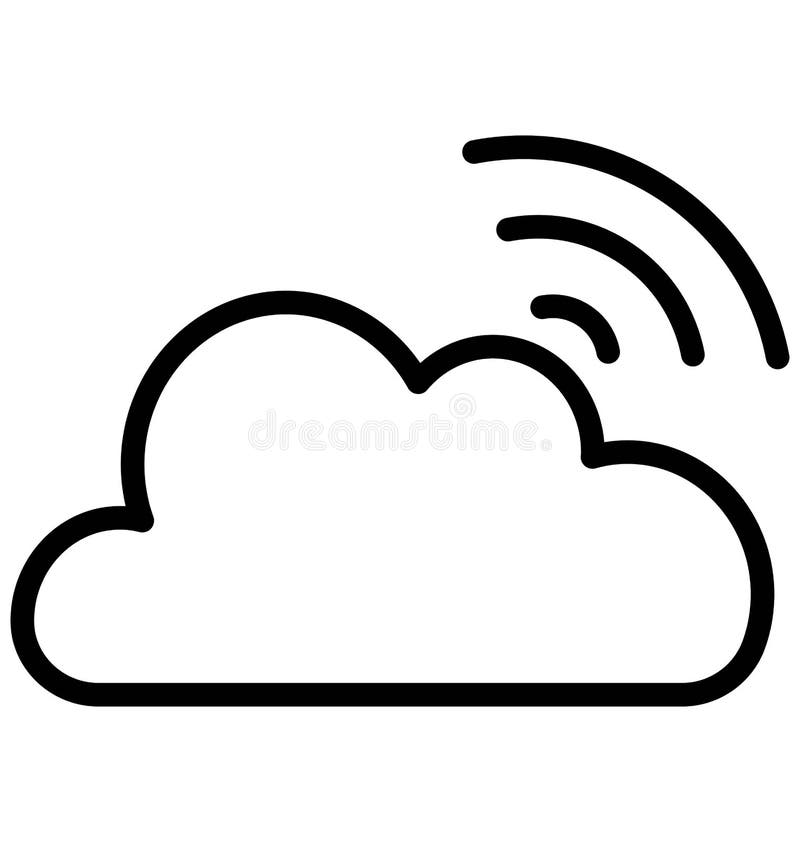Cloud Computing Isolated Vector Icon Which Can Easily Modify or Edit Stock Vector - Illustration ...