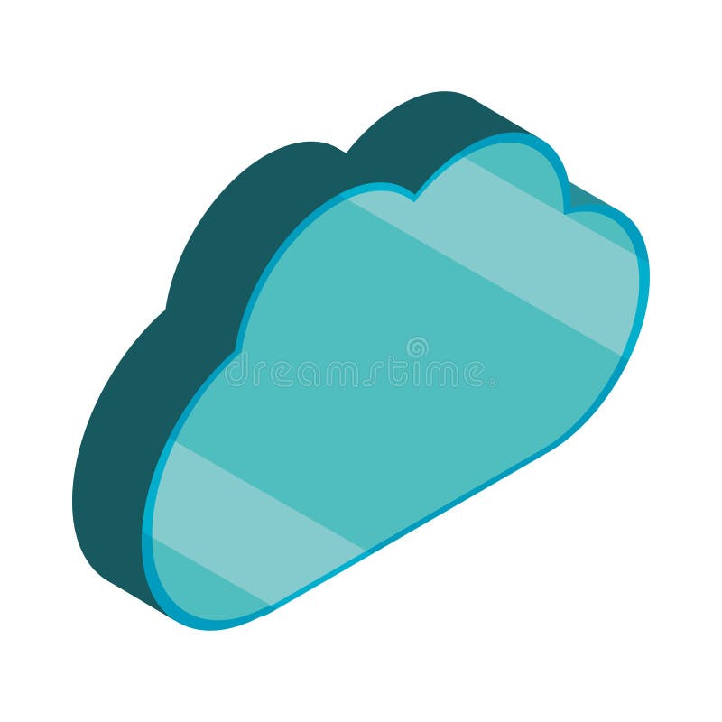 Cloud computing isometric stock vector. Illustration of vector - 232998934