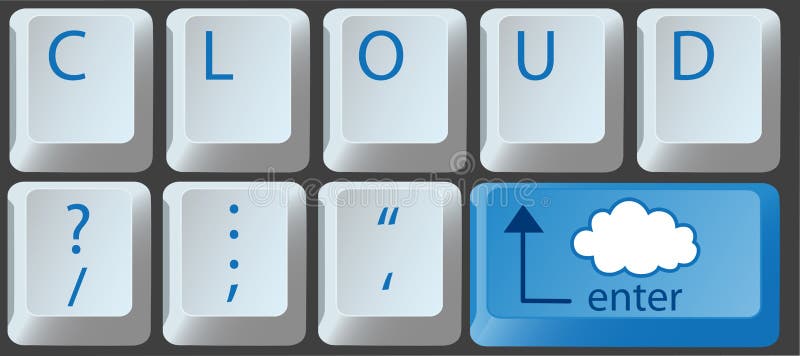 Computer Keyboard Key Icons Stock Vector - Illustration of icon ...