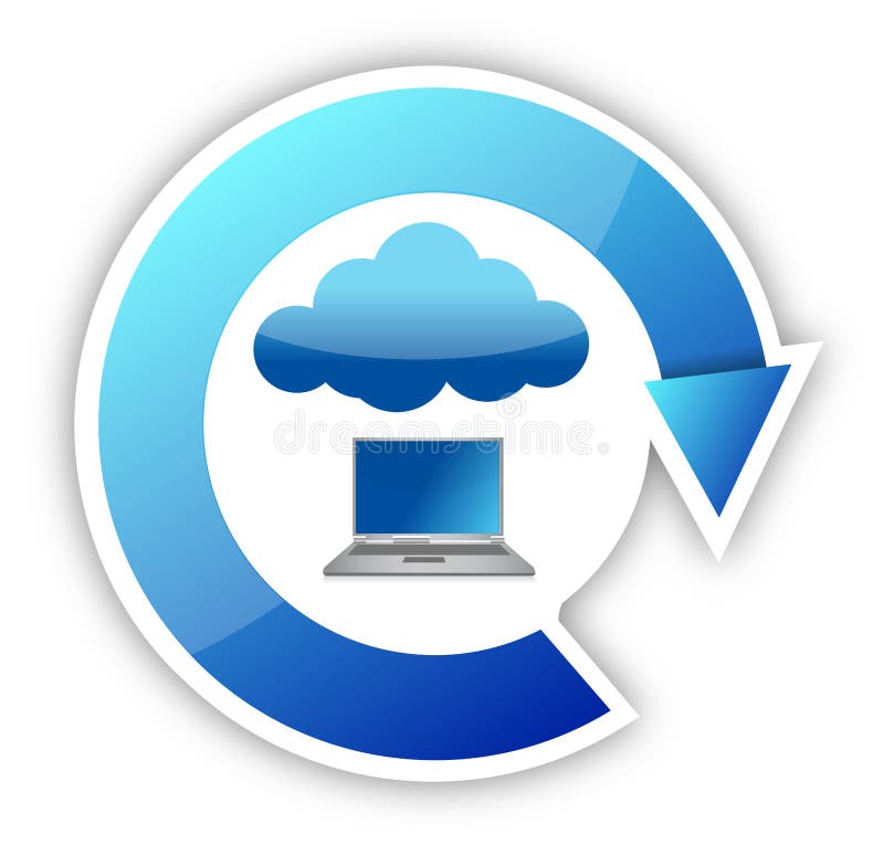 Vector Cloud Computing XXL Icon Stock Vector - Illustration of data ...