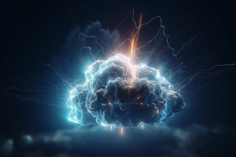 Cloud Computing: Lightning-fast Power in the Digital Age Stock ...