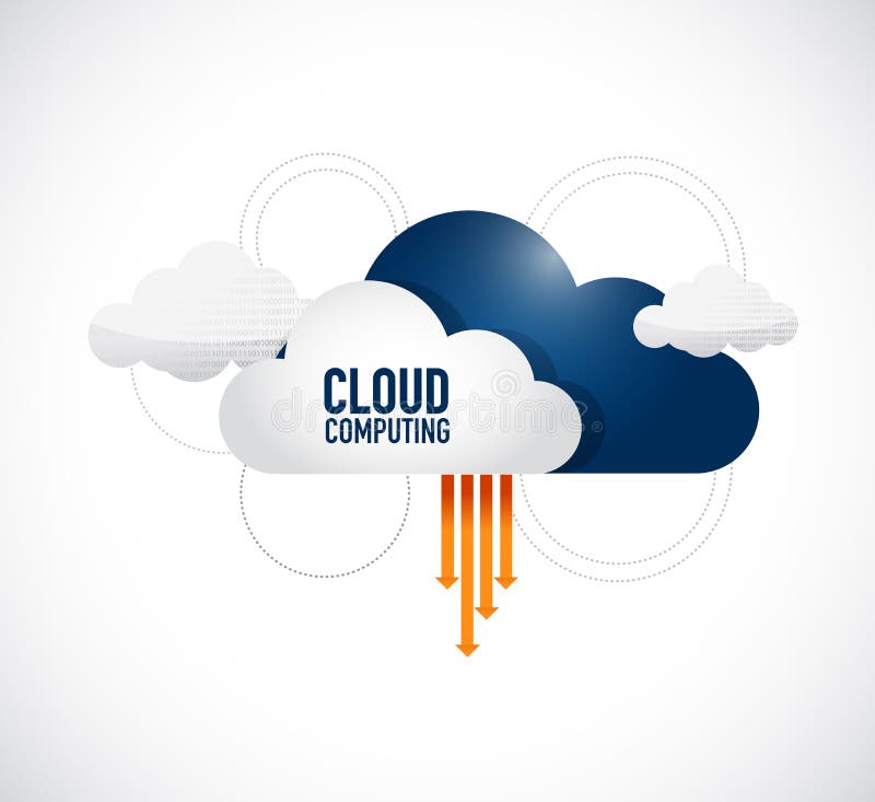 Cloud Computing Links and Networks Concept Stock Illustration ...