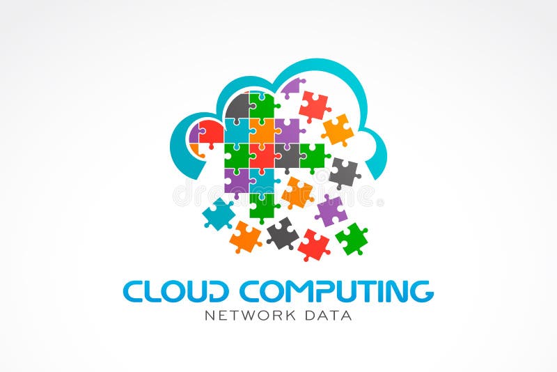 Cloud Computing Logo. Vector Illustration Stock Vector - Illustration of modern, icon: 124293869