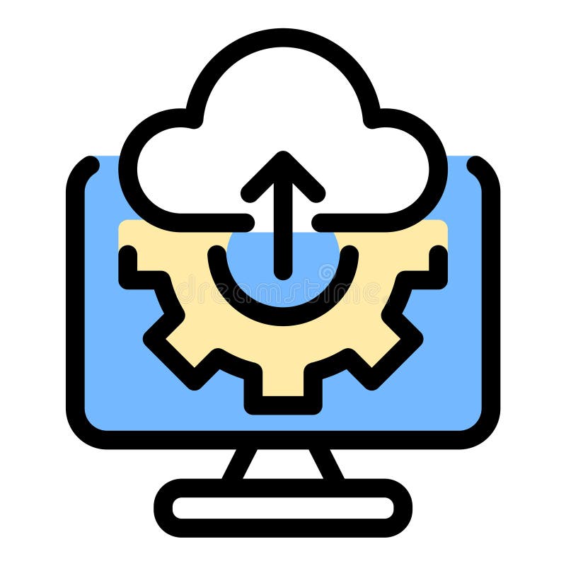 Migration Support - Modern Colorful Line Design Style Icons Stock ...