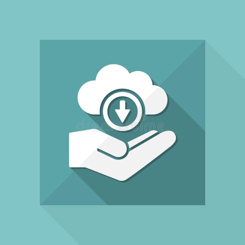 Cloud Computing - Minimal Vector Icon Stock Vector - Illustration of ...