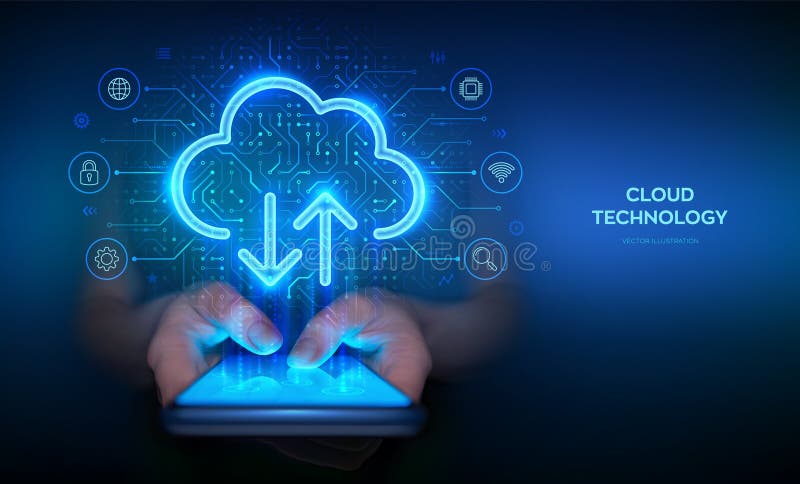 Cloud Computing. Mobile Cloud Access. Cloud Service App. Using Cloud Service Mobile Application ...