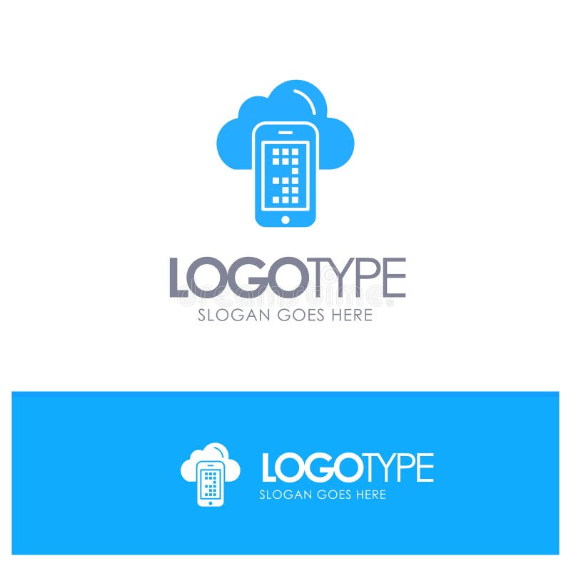 Cloud, Computing, Mobile, Cell Blue Logo Vector Stock Vector ...
