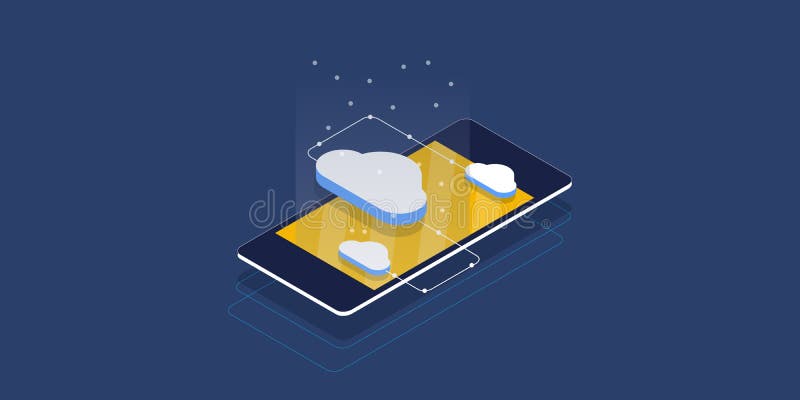 Cloud Computing, Mobile Data, Smart Phone with Cloud Application, 3d ... Cloud Computing, Mobile Data, Smart Phone with Cloud Application, 3d ...