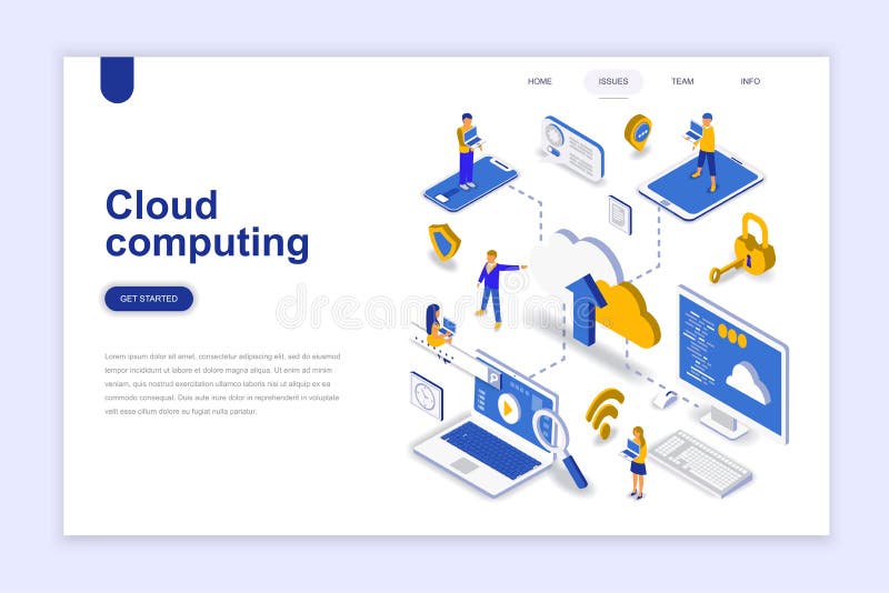 Cloud Computing Modern Flat Design Isometric Concept. Business ... Cloud Computing Modern Flat Design Isometric Concept. Business ...