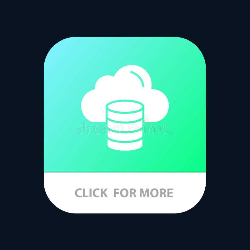 Cloud, Computing, Money, Dollar Mobile App Icon Design Stock Vector ...