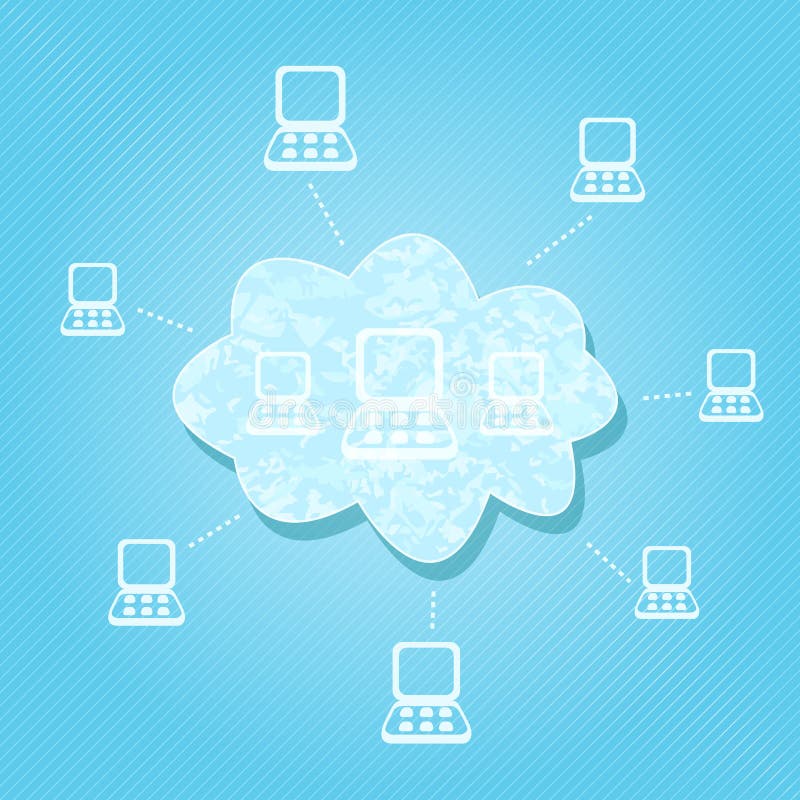 Cloud Computing Network stock vector. Illustration of apps - 26809711