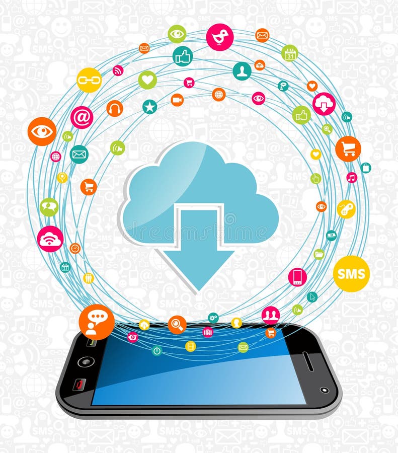 Cloud Computing Network Concept Stock Vector - Illustration of global, blog: 32017934