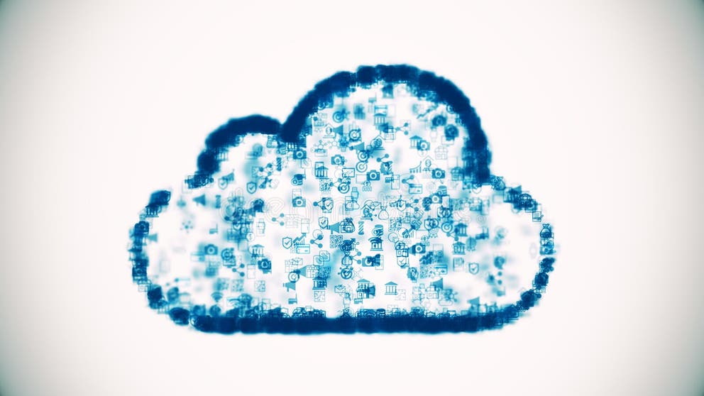 Cloud Computing Network Conception Stock Illustration - Illustration of computing, file: 84189605