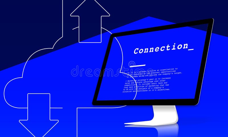 Cloud Computing Network Connection Concept Stock Illustration ...