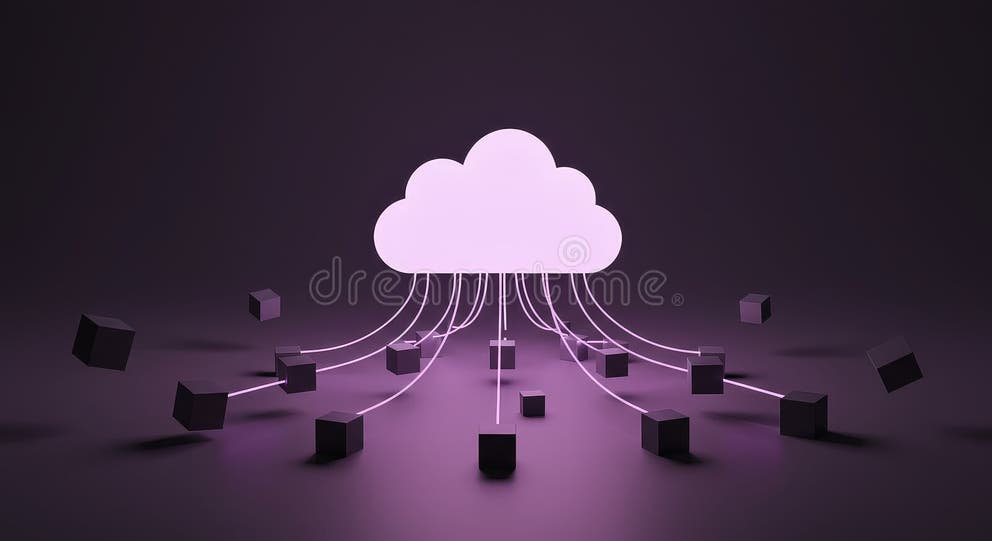 Cloud Computing Network Data Connection Storage Technology Digital ...
