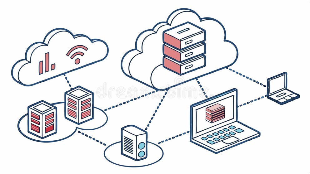 Cloud Computing Network Diagram Concept Stock Illustrations – 6,681 Cloud Computing Network ...