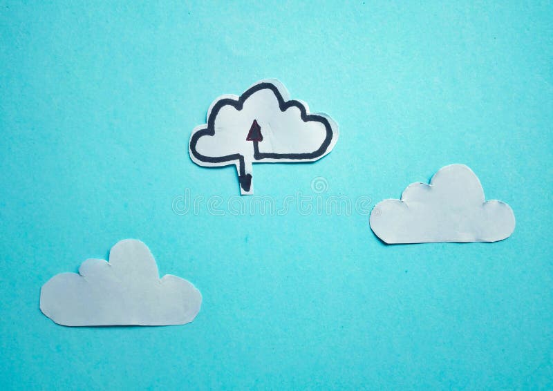 Cloud Computing And Network Data Storage Technology Service Stock