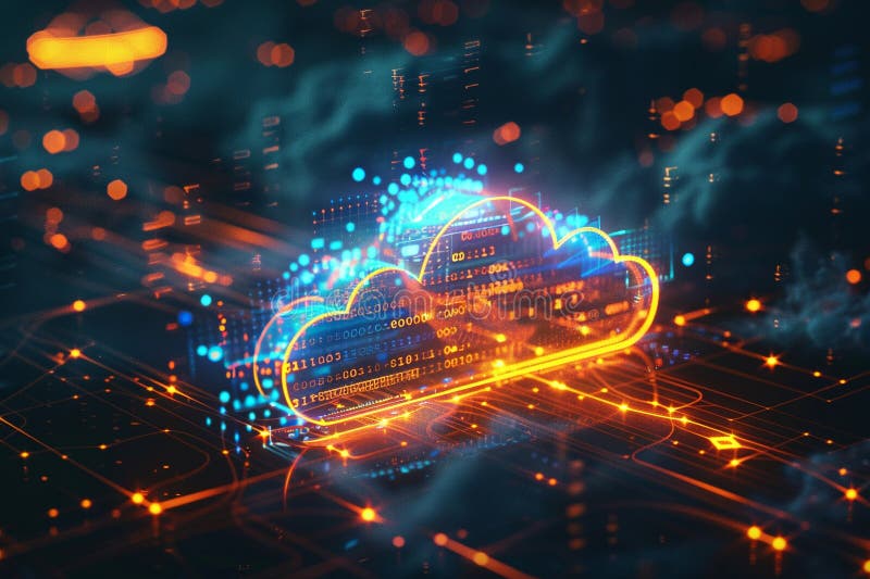 Cloud Computing Network Stock Illustration Illustration Of Storage 331323653