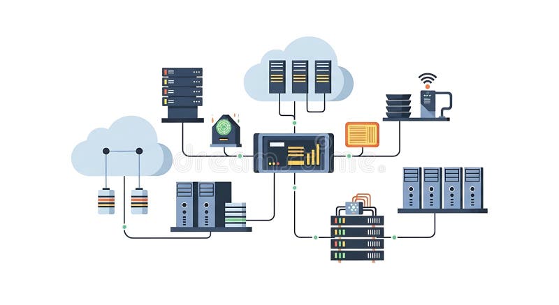Cloud Computing Network Illustration Stock Illustrations – 137,894 Cloud Computing Network ...