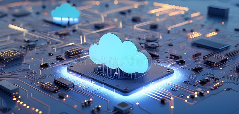 Cloud Computing And Network Security Concept 3d Renderingconceptual