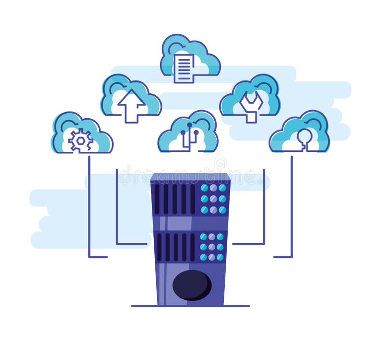 Server Tower Stock Illustrations – 9,628 Server Tower Stock ...