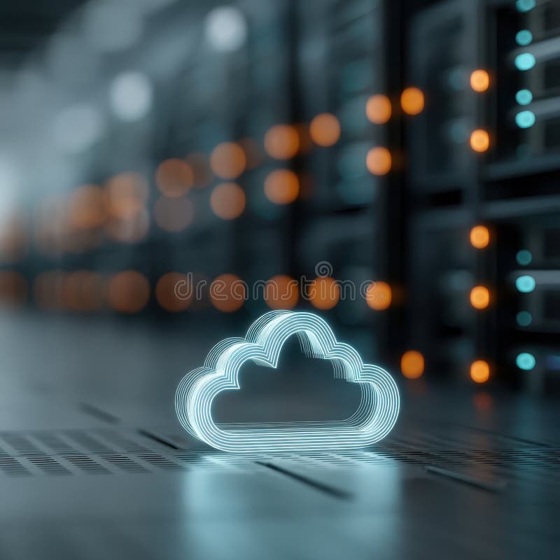 Cloud Computing Network Technology Data Center Digital Environment Overview Stock Photo - Image ...