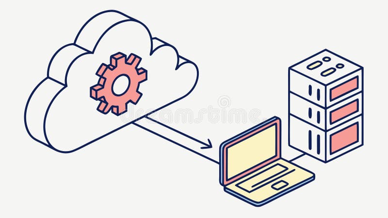 Cloud Computing Network Vector Icon, Data Storage Concept, Vector Design Generative AI Stock ...