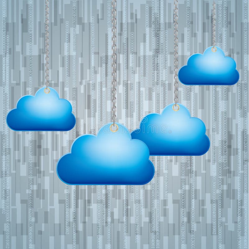 Cloud Computing And Networking Design Concept Stock Vector
