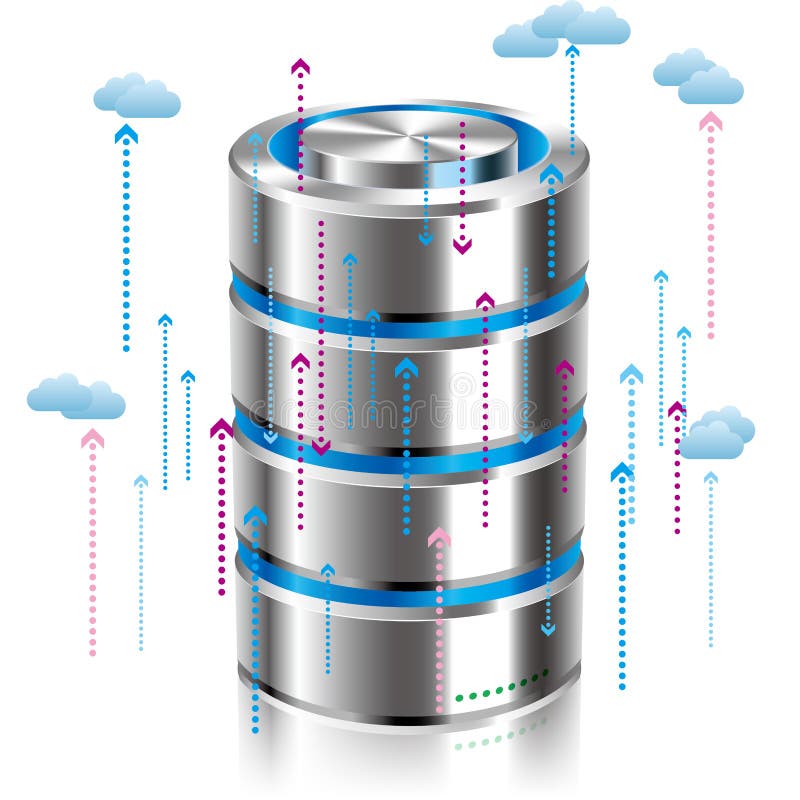 Cloud Computing And Networking Design Concept Stock Vector