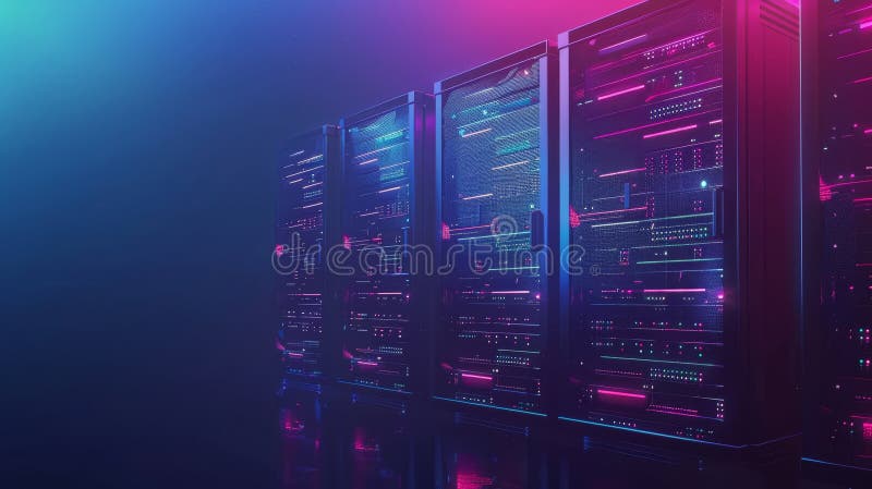 Cloud Computing, Networking Technology Background. Data Stream ...