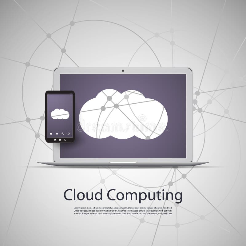 Cloud Computing Creative Design Concept of Data Tr Stock Vector ...